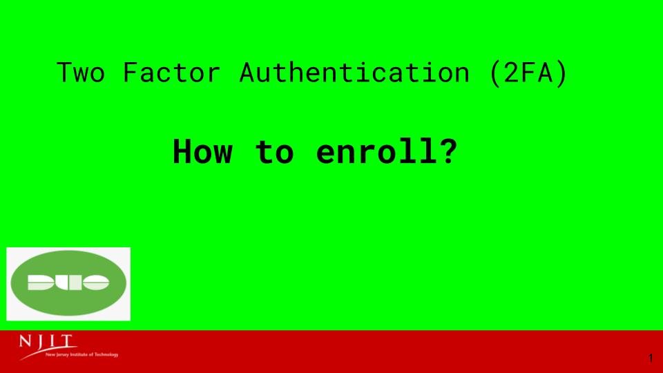 Duo Two-Factor Authentication | Information Services and Technology
